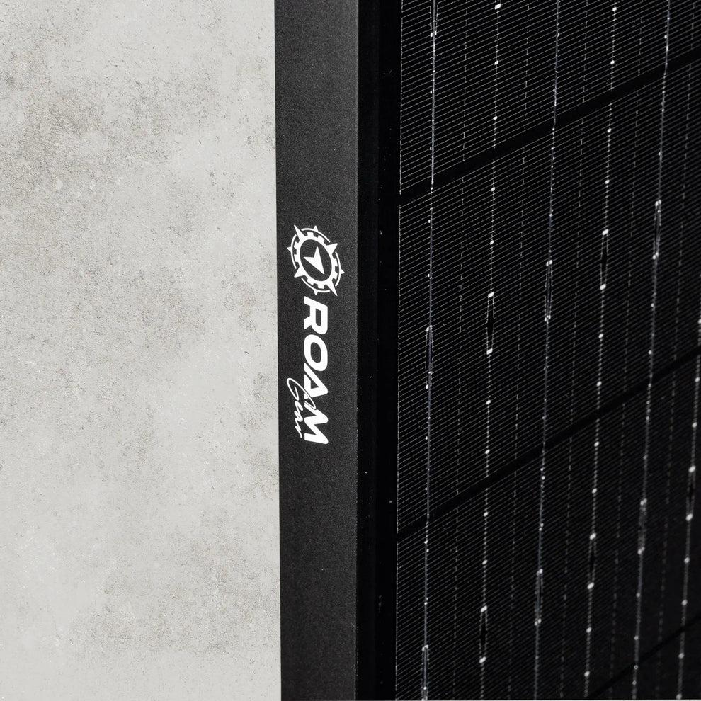 230W 12V Slimline Black Glass Solar Panel (20mm Frame) – Bushwakka ...