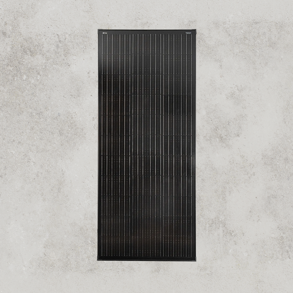 200W 12V Slimline Black Glass Solar Panel (20mm Frame) – Bushwakka ...