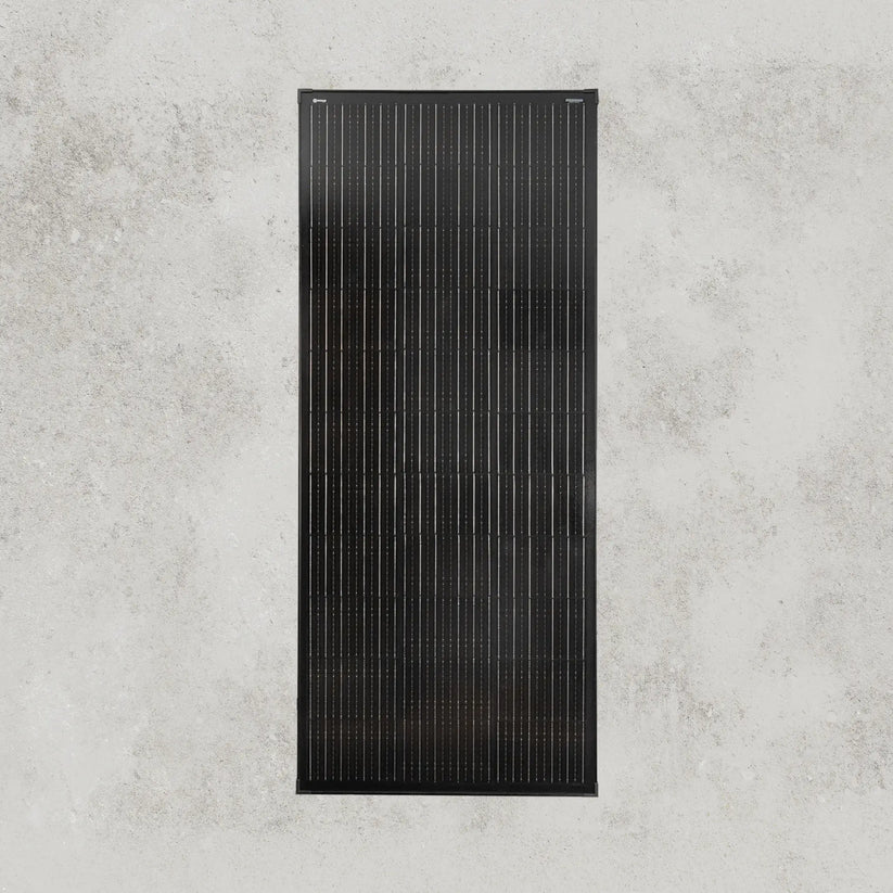 200W 12V Slimline Black Glass Solar Panel (20mm Frame) – Bushwakka ...