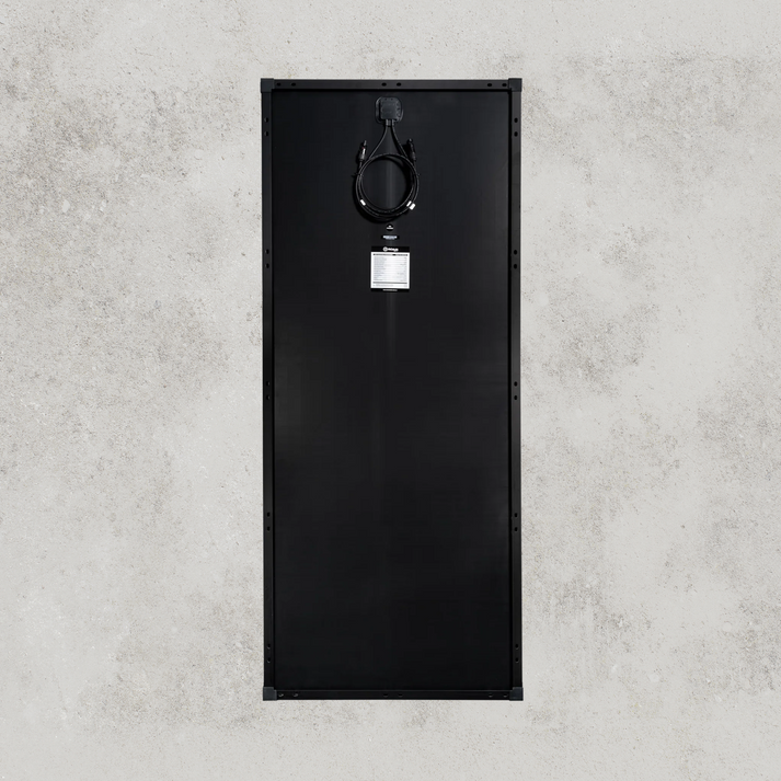 200W 12V Slimline Black Glass Solar Panel (20mm Frame) – Bushwakka ...