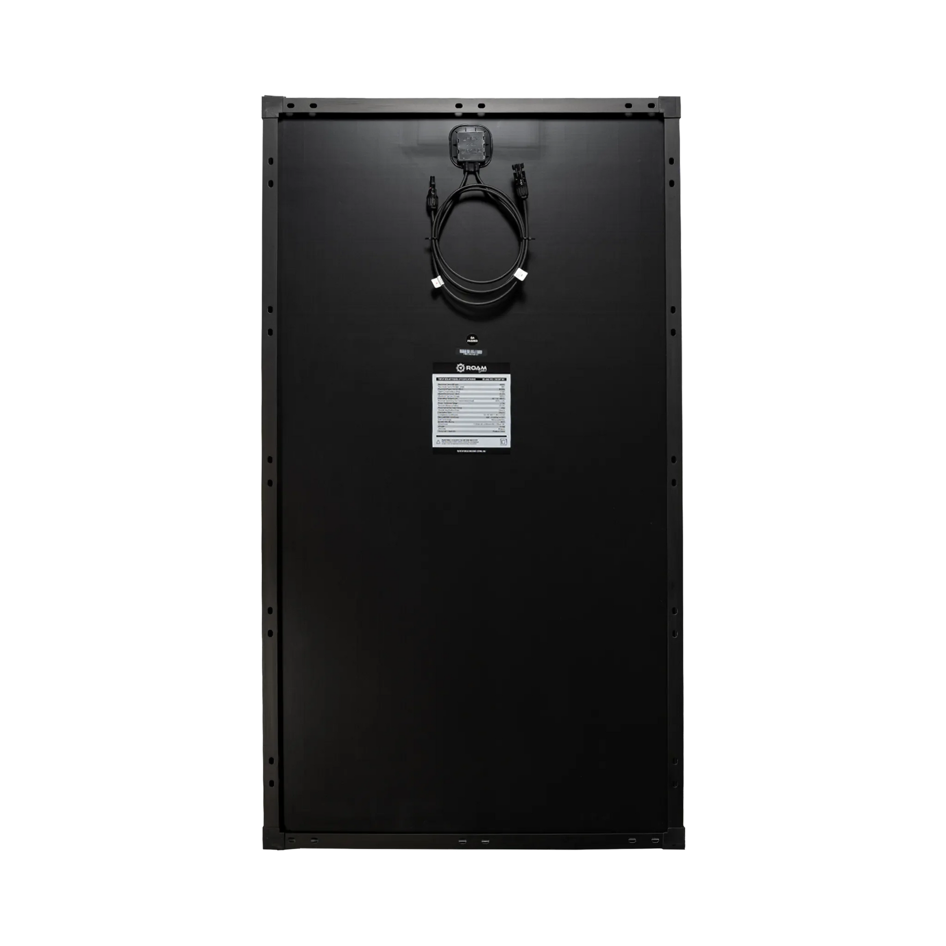 160W 12V Slimline Black Glass Solar Panel (20mm Frame) – Bushwakka ...